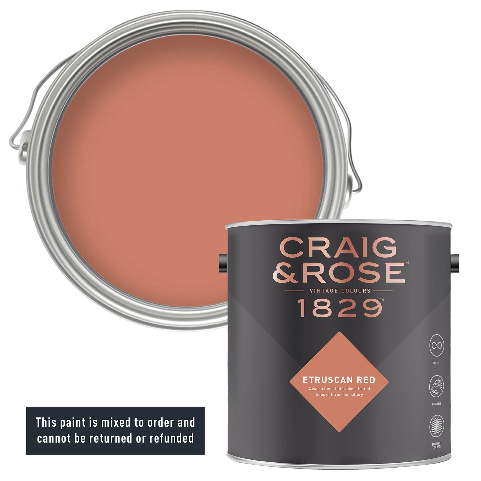 Etruscan Red l 1829 Vintage Colours l Craig & Rose Paint