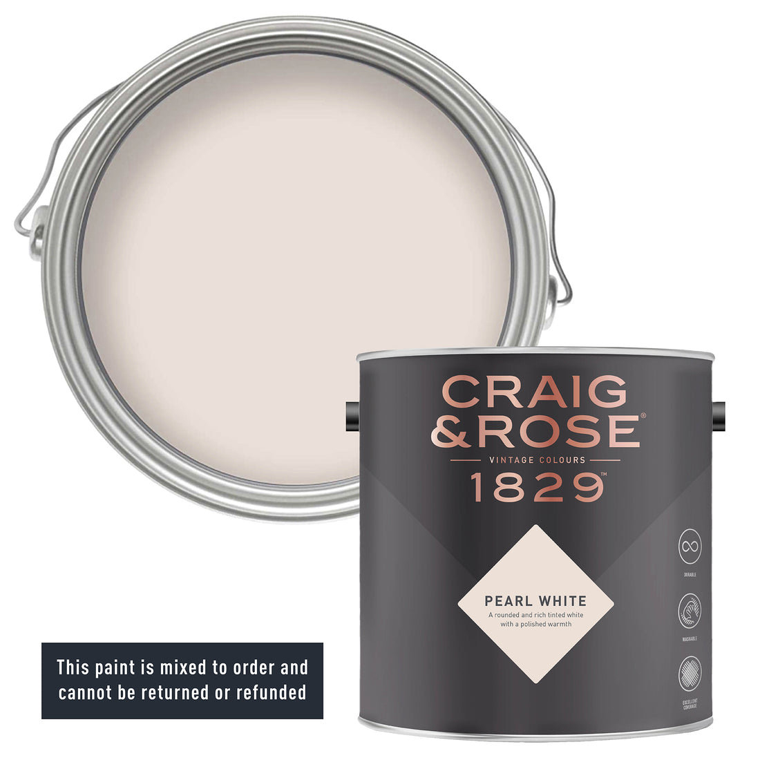 Pearl White l 1829 Vintage Colours l Craig & Rose Paint