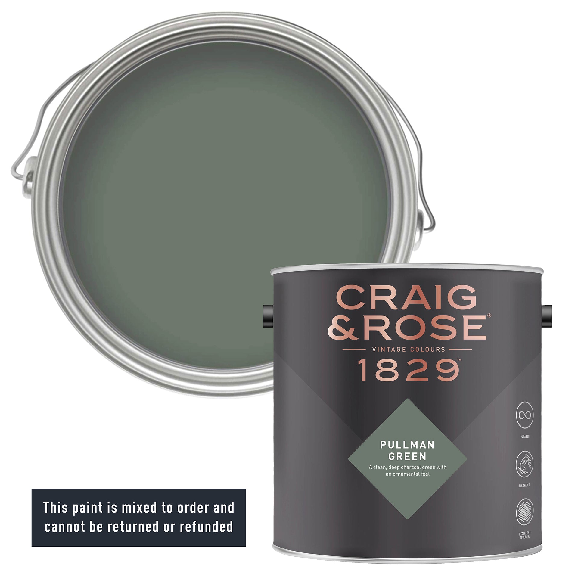 Pullman Green l 1829 Vintage Colours l Craig & Rose Paint