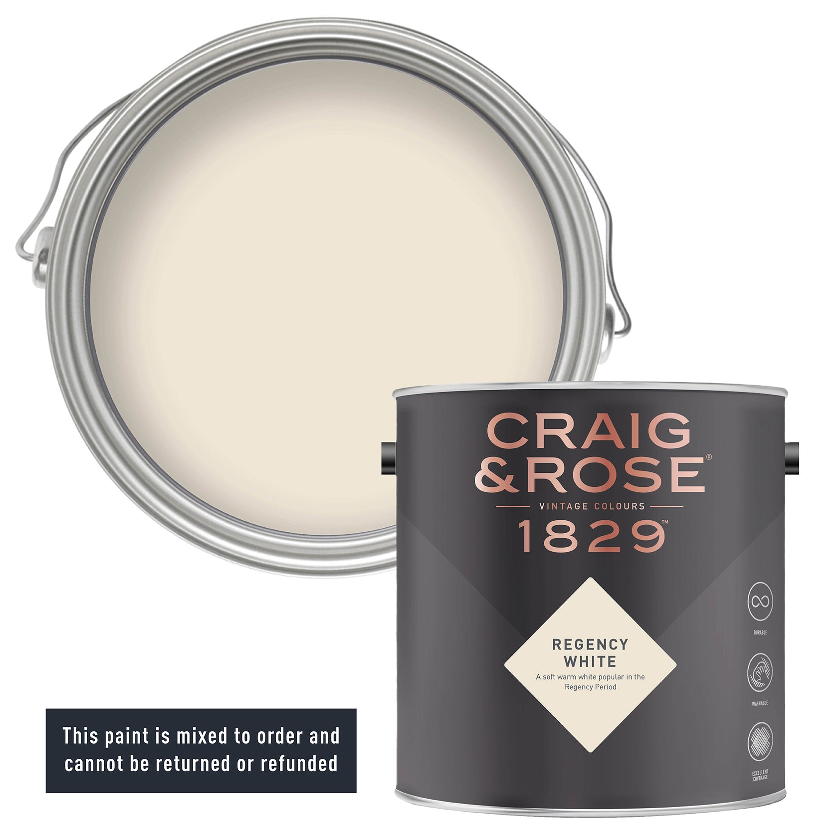 Regency White l 1829 Vintage Colours l Craig & Rose Paint